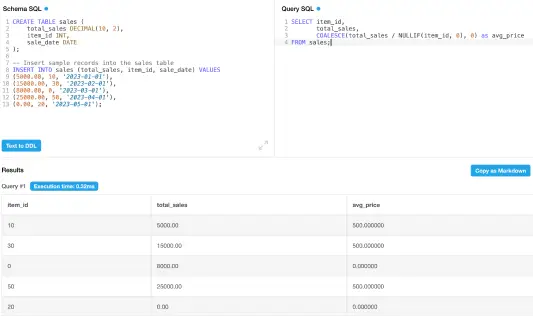 How to Avoid Dividing by Zero in MySQL - Ace your next technical interview